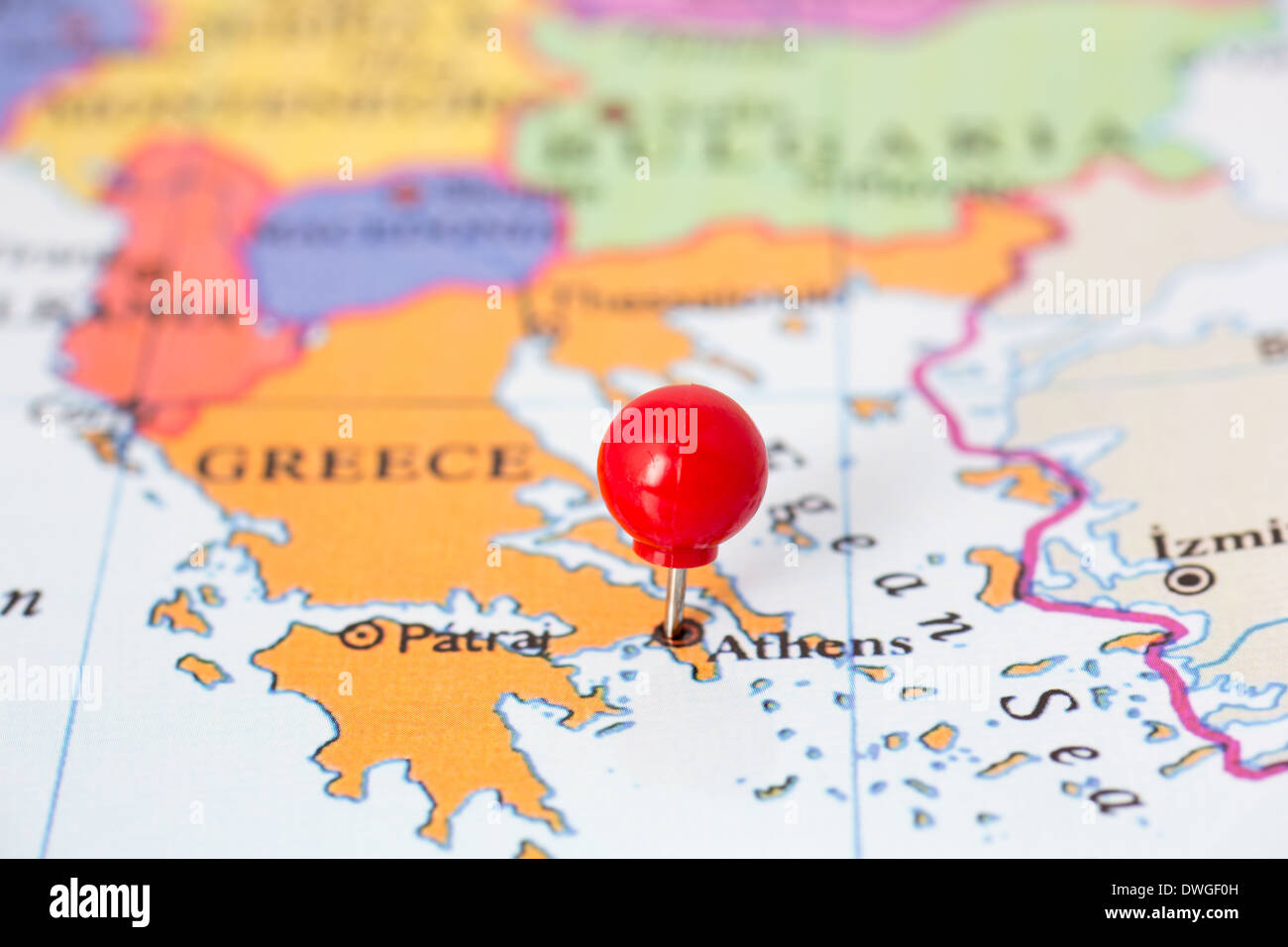 Athens Europe Map