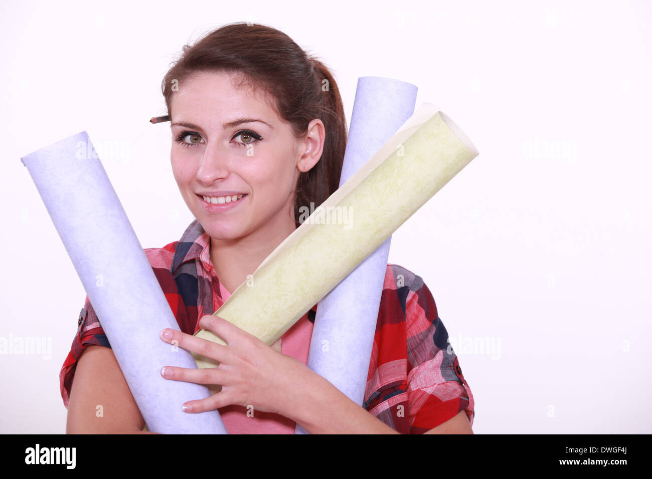 Full paper rolls hi-res stock photography and images - Alamy