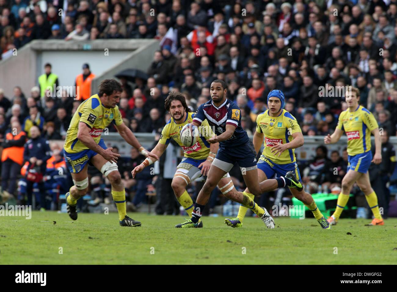 Bordeaux, France. 01st Mar, 2014. Top 14 French Rugby Union Begles ...