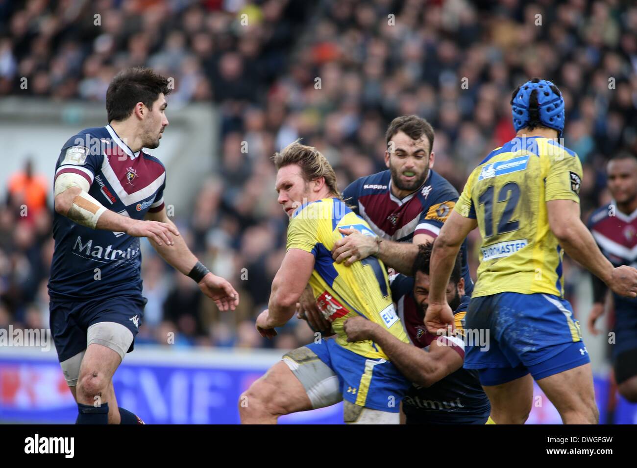 Bordeaux, France. 01st Mar, 2014. Top 14 French Rugby Union Begles ...