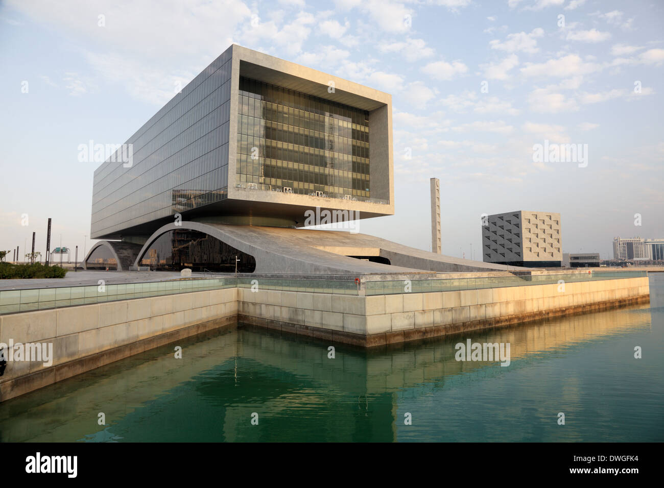 Contemporary architecture at Bahrain Financial Harbour in Manama ...
