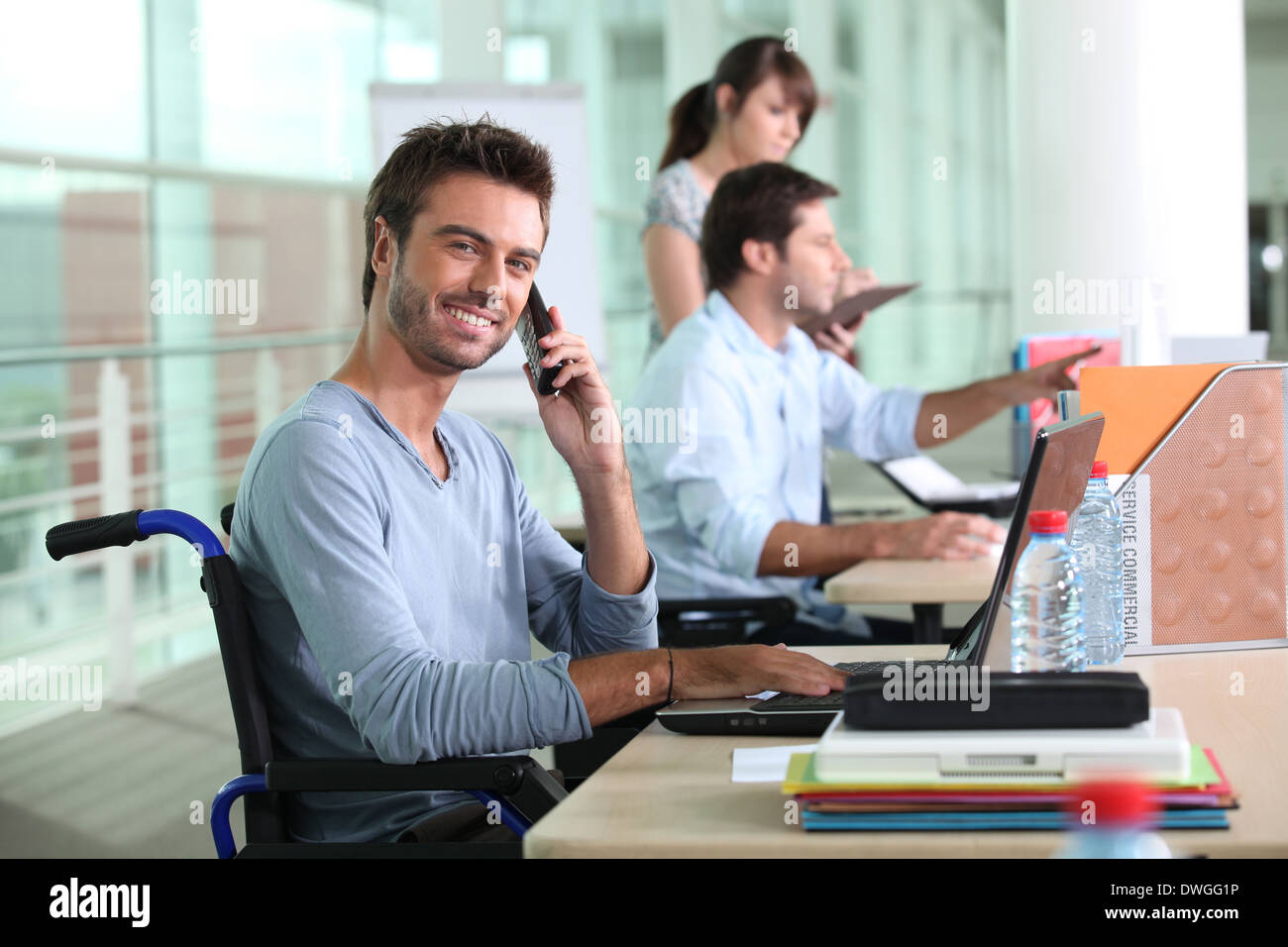 Disability and work Stock Photo - Alamy