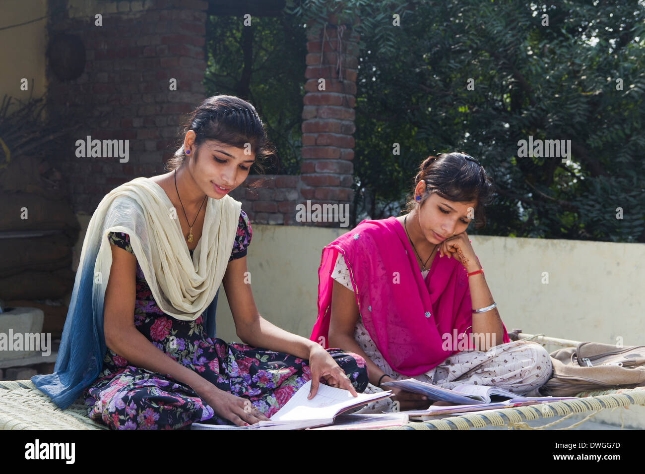 Indian female student studying home hi-res stock photography and images ...