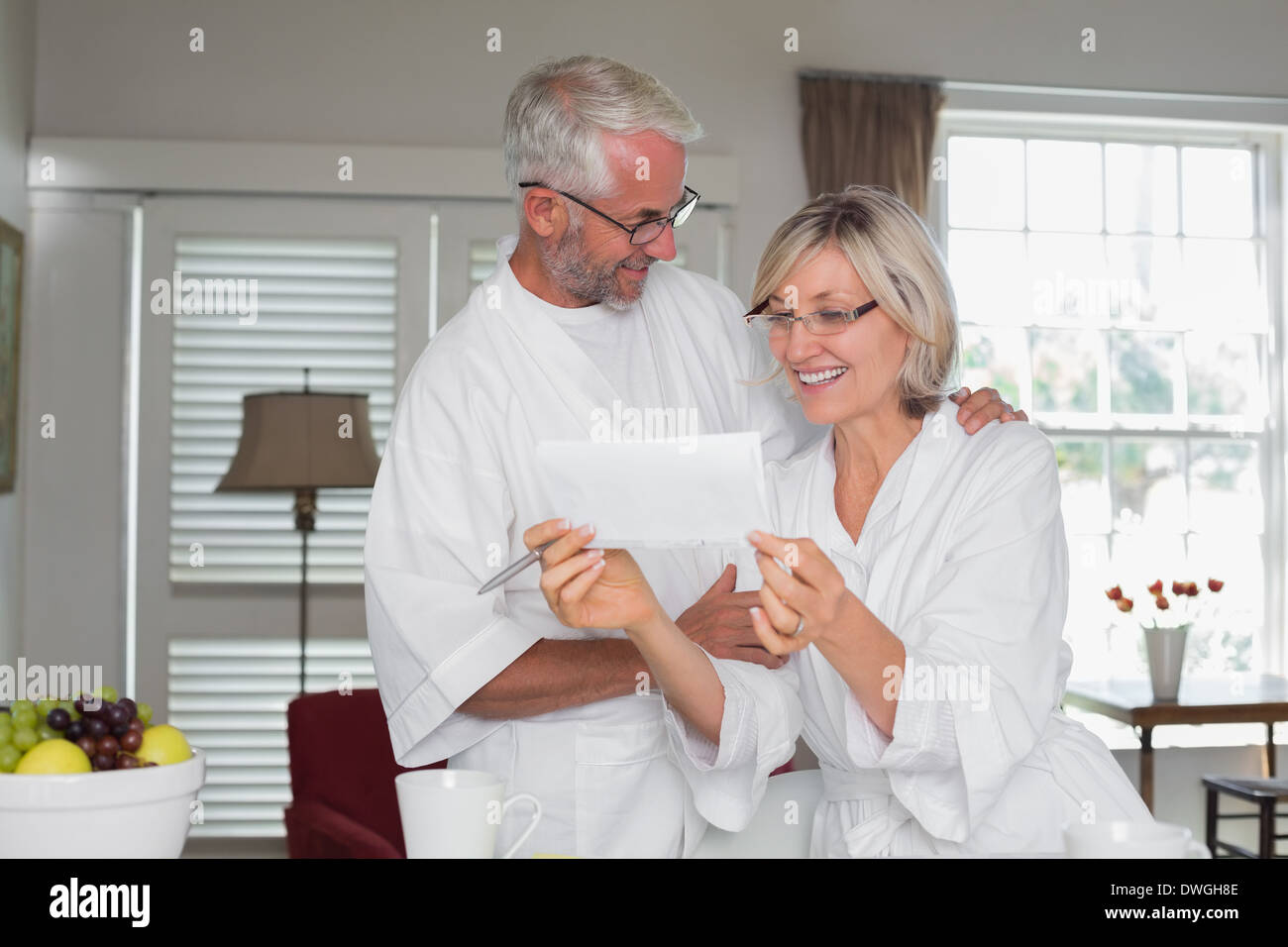 Couple document home hi-res stock photography and images - Alamy