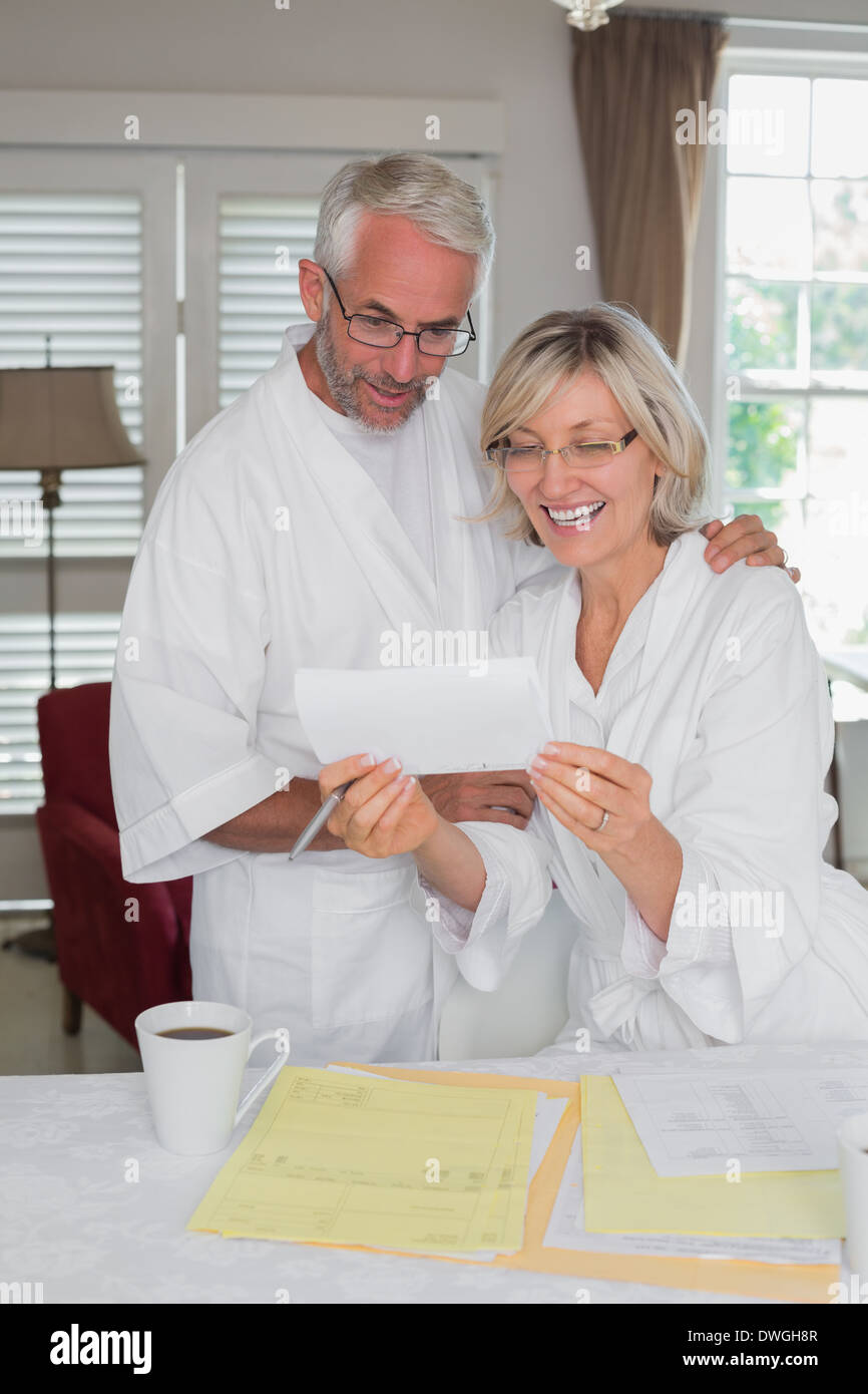 Couple document home hi-res stock photography and images - Alamy