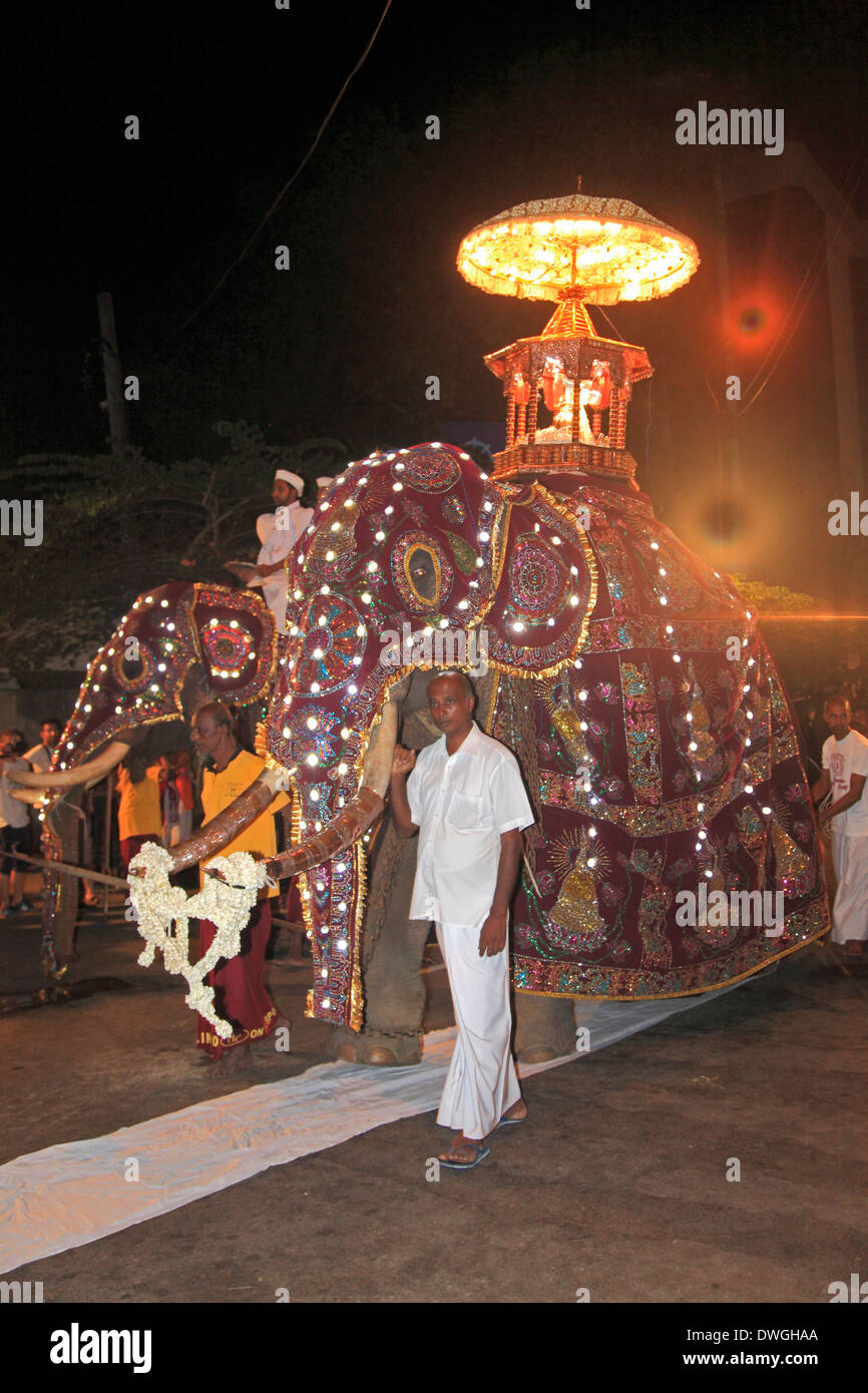 Sri Lanka; Colombo, Navam Perahera, festival, elephants, the Tusker ...