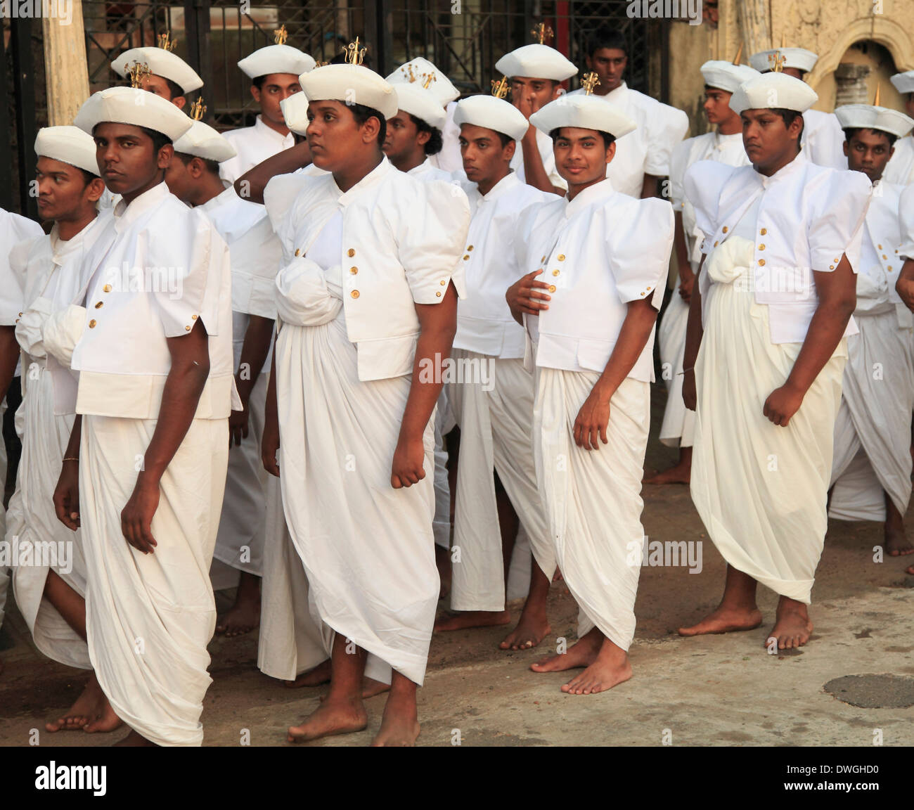 Sri Lanka; Colombo, Navam Perahera, festival, procession, people Stock ...