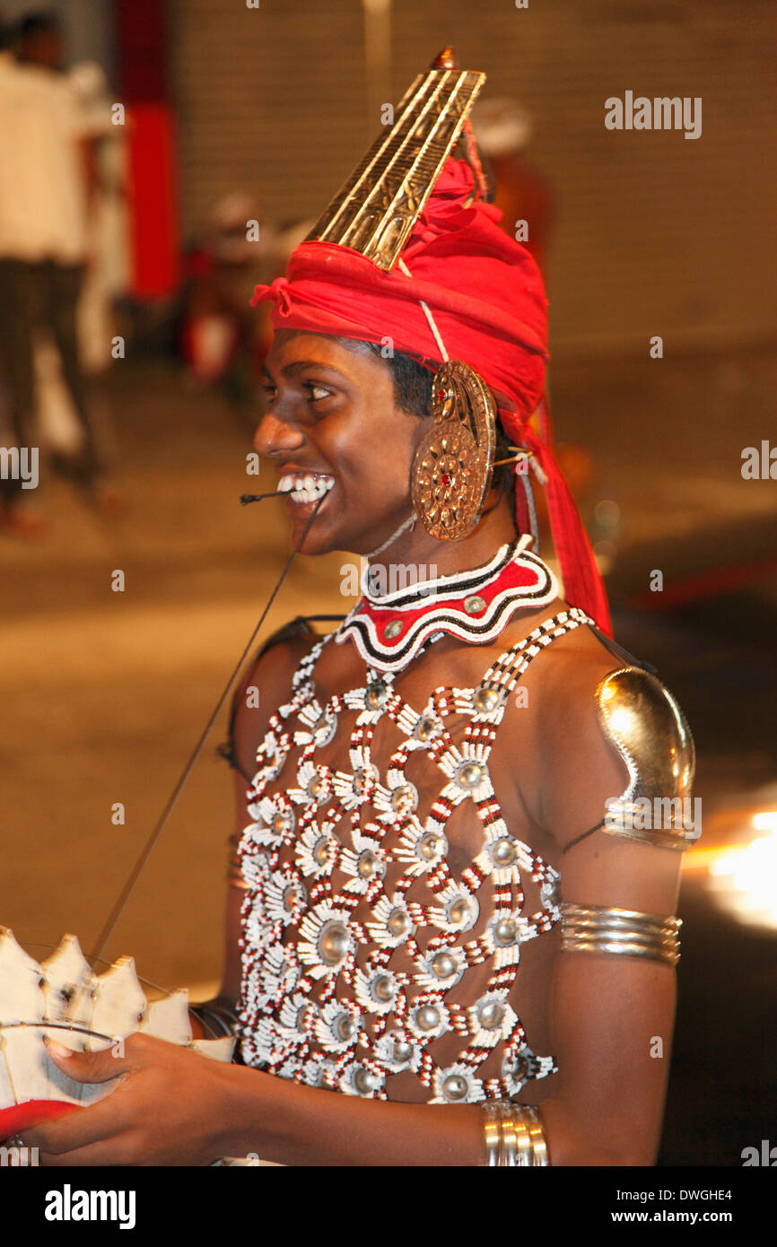 Sri Lanka; Colombo, Navam Perahera, festival, man, portrait Stock Photo ...