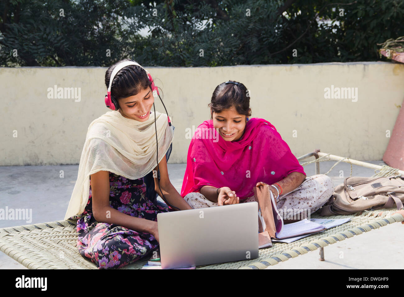 Indian rural girl study hi-res stock photography and images - Alamy