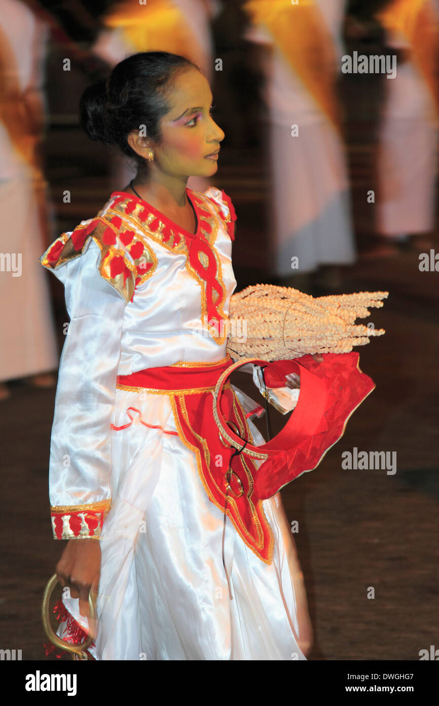 Sri Lanka; Colombo, Navam Perahera, festival, woman, portrait Stock ...