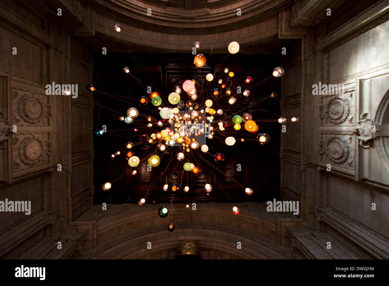 The colorful lights in museum Stock Photo - Alamy