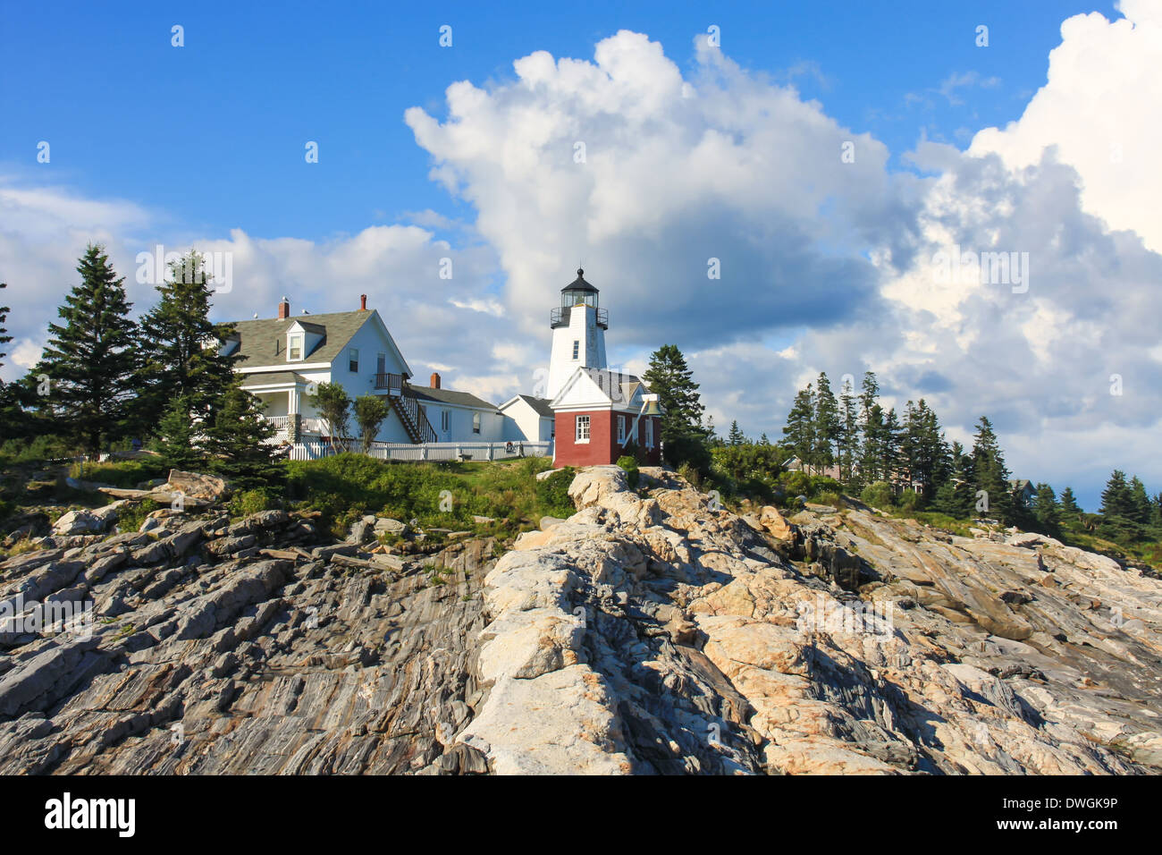Pemaquid Point Lighthouse, Maine, USA Stock Photo - Alamy