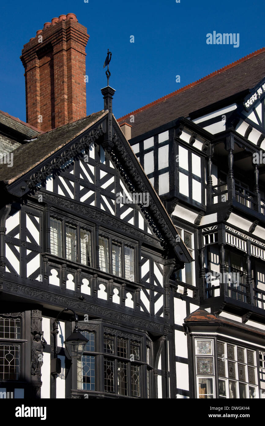 Black white tudor buildings chester hi-res stock photography and images ...
