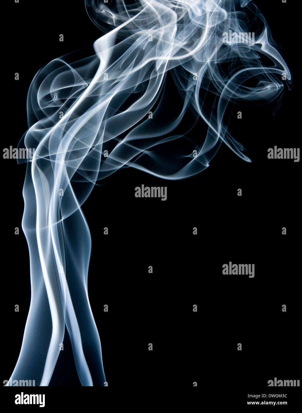 Swirls of smoke Stock Photo - Alamy