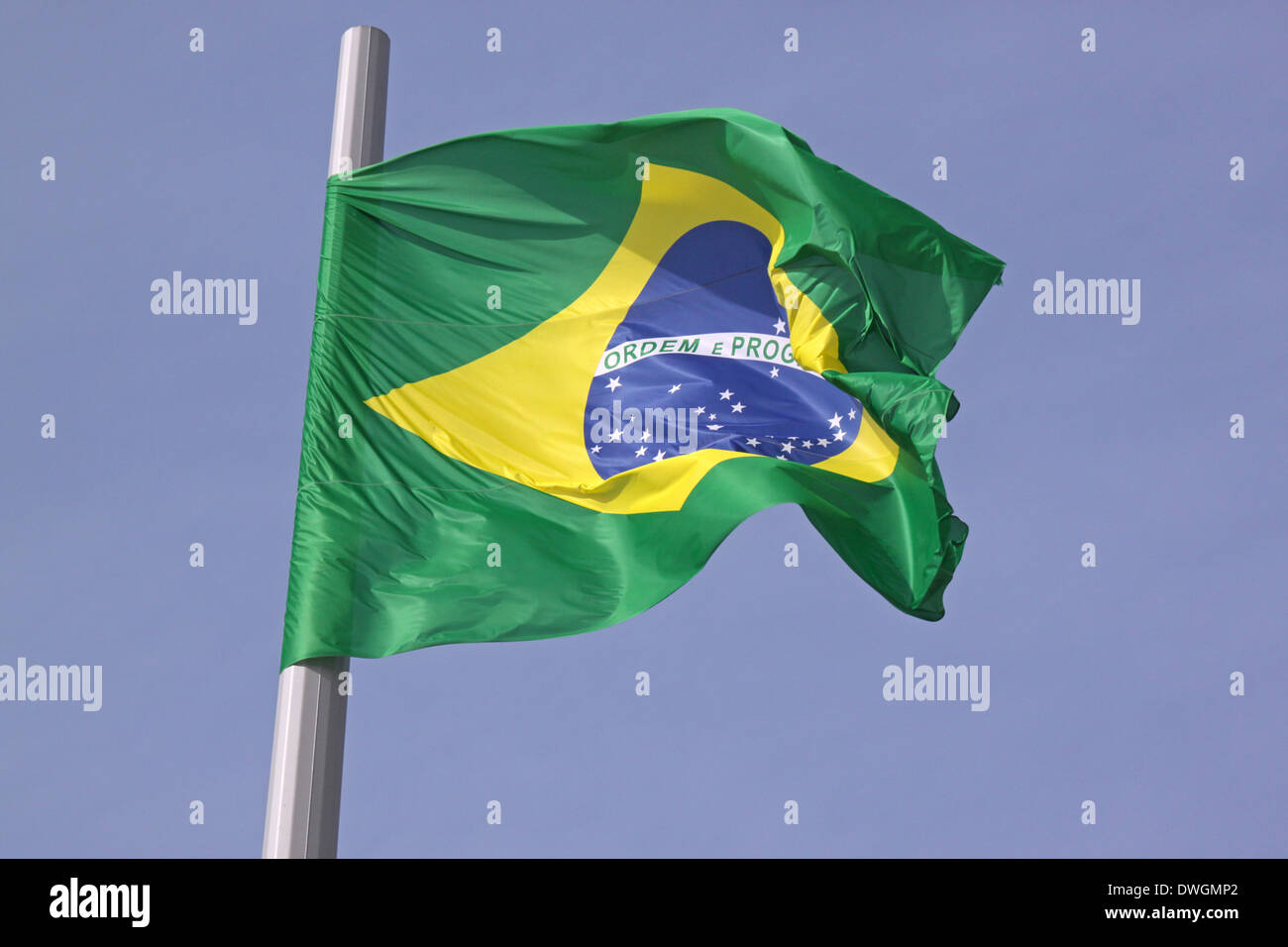 Blue brazilian flag hi-res stock photography and images - Alamy