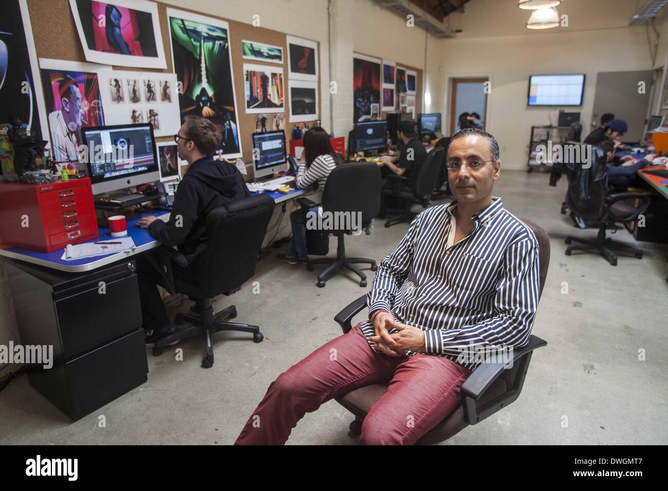 Los Angeles, California, USA. 18th Feb, 2014. Babak Razi, principal of ...