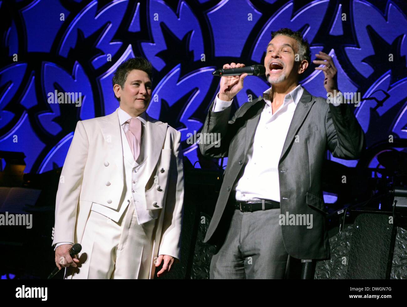 New York, NY, USA. 7th Mar, 2014. k.d. lang, Brian Stokes Mitchell in ...