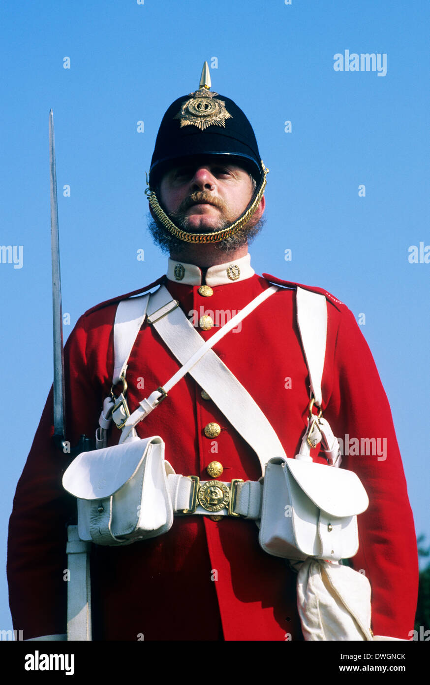British Foot Soldier, 57th Middlesex Regiment, 1880, fixed bayonet ...