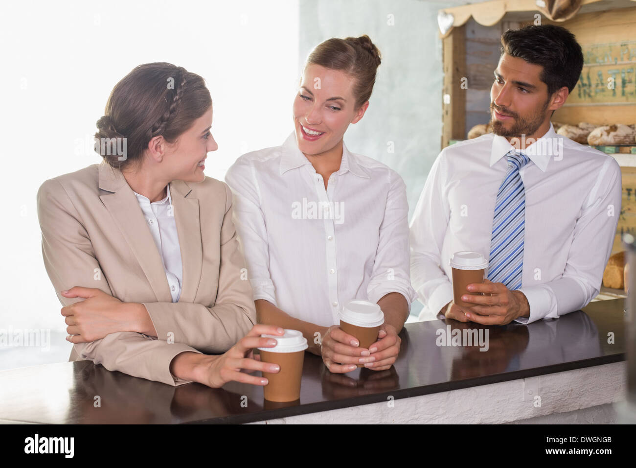 Team during break time in office cafeteria Stock Photo - Alamy