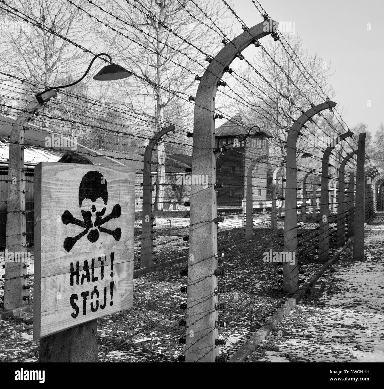 Auschwitz Black and White Stock Photos & Images - Alamy