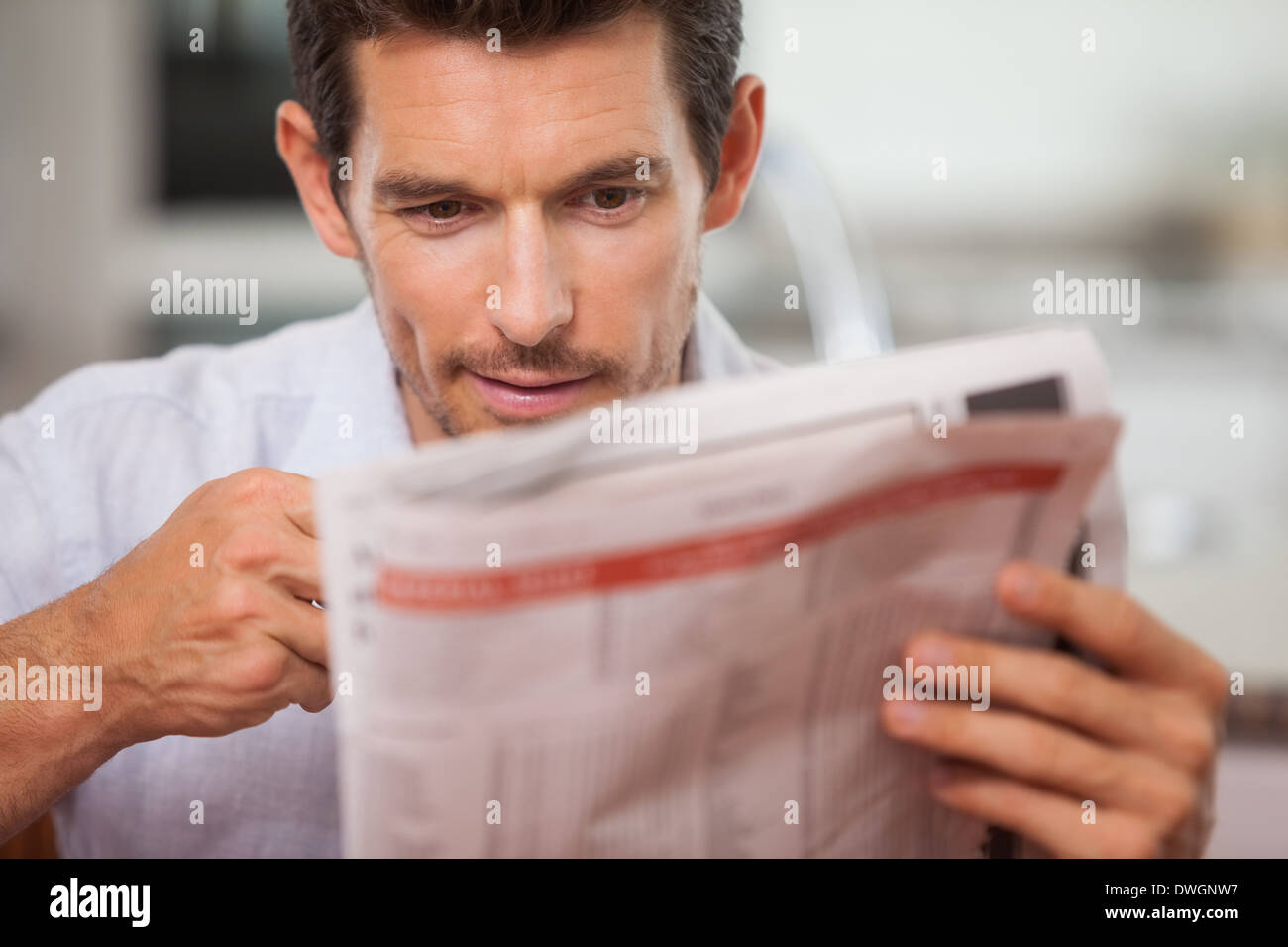 Close up concentrated reading hi-res stock photography and images - Alamy