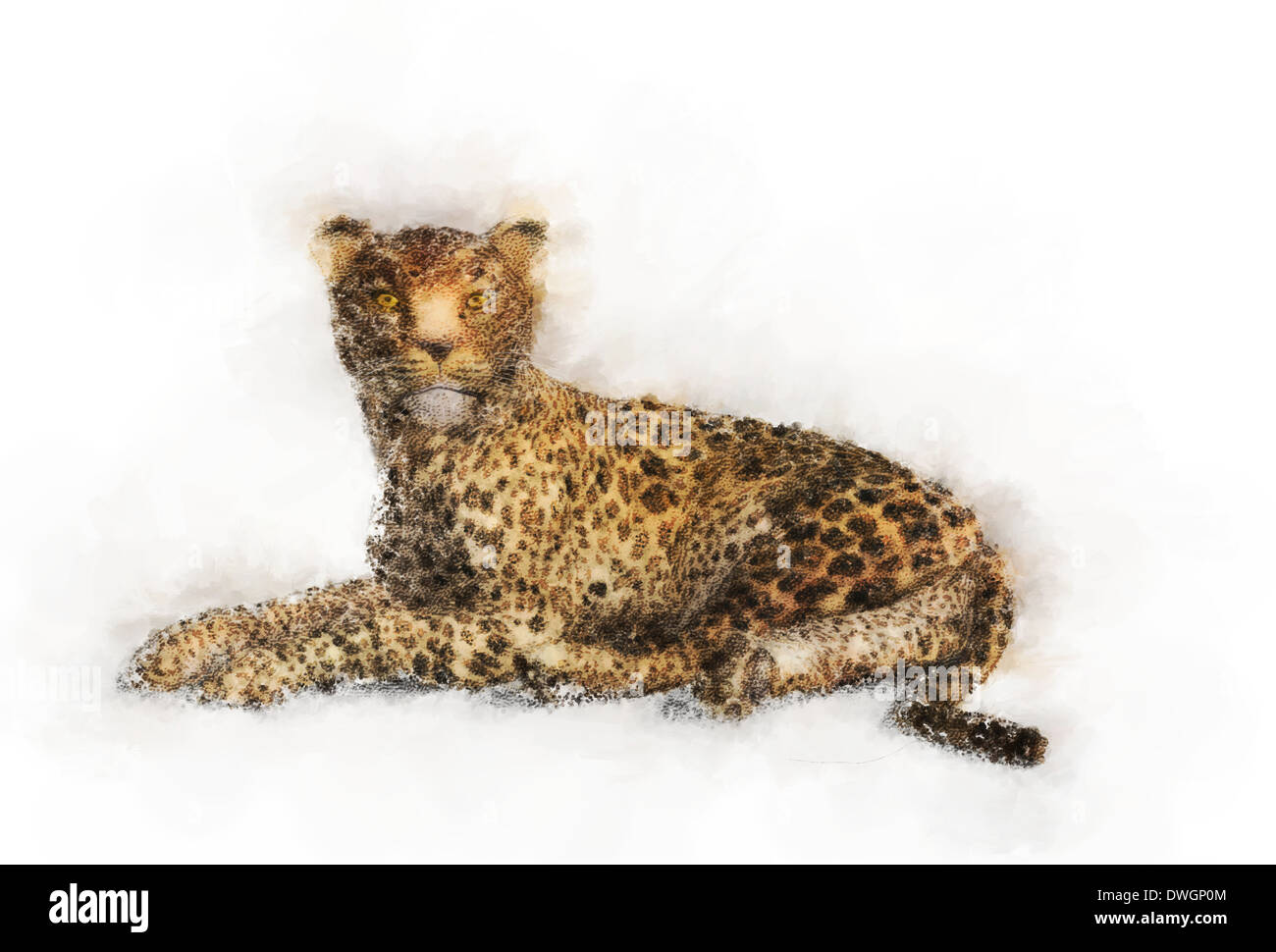 Portrait is a painting Cut Out Stock Images & Pictures - Alamy