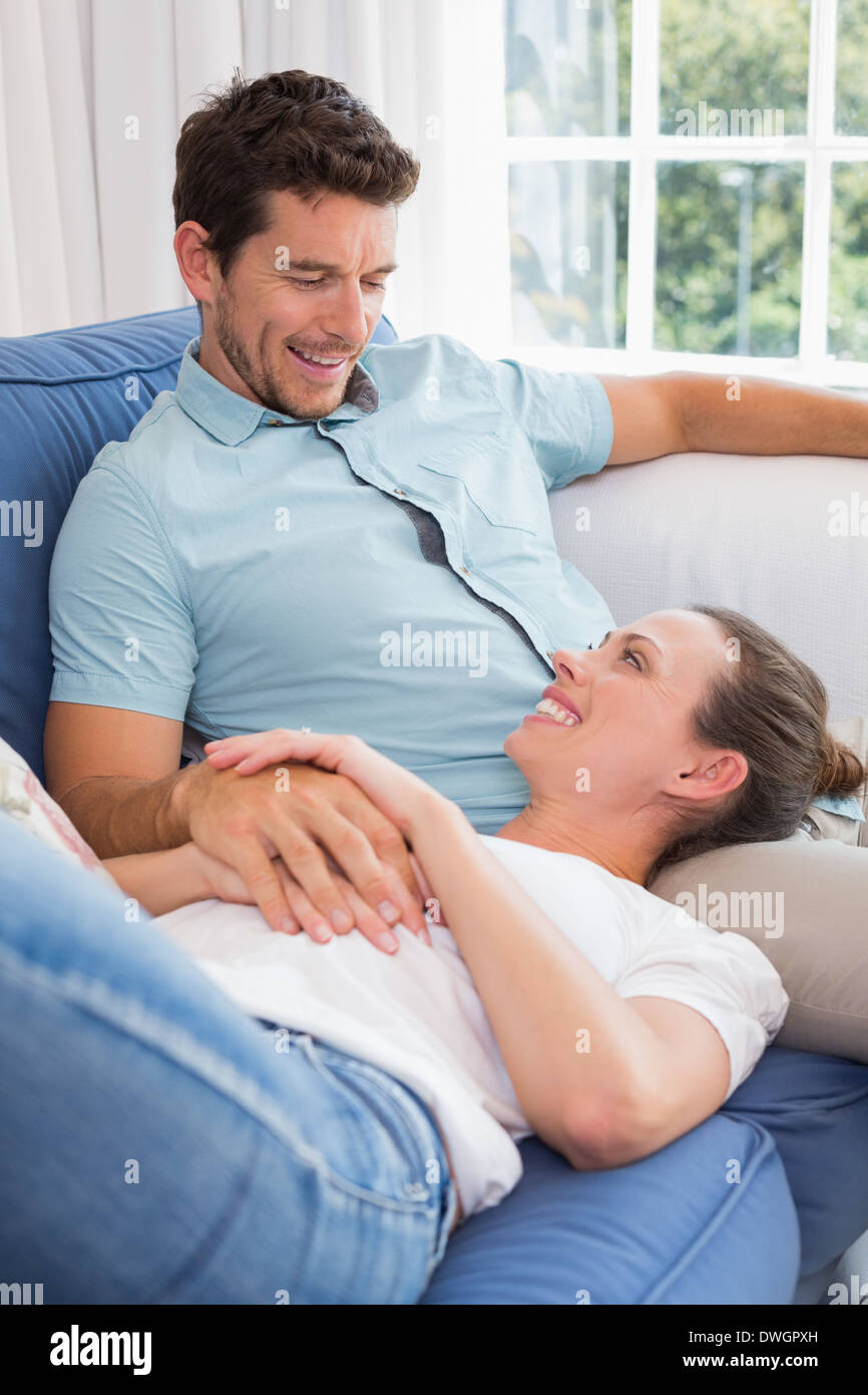 Woman on mans lap hi-res stock photography and images - Alamy