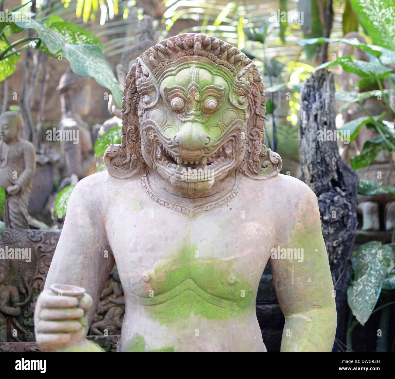 Thai ancient statue Stock Photo - Alamy