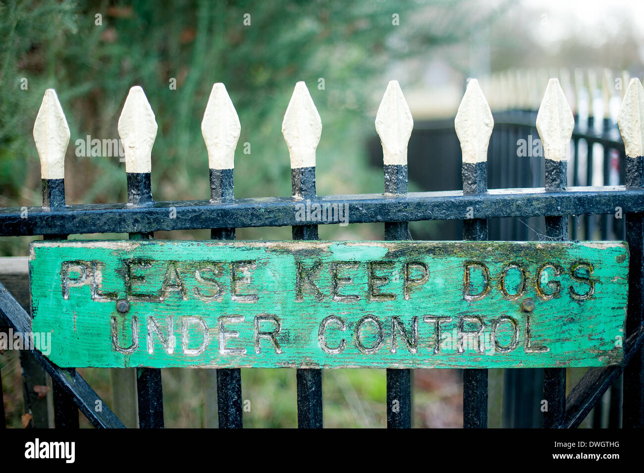 Please keep your dogs under control hi-res stock photography and images ...