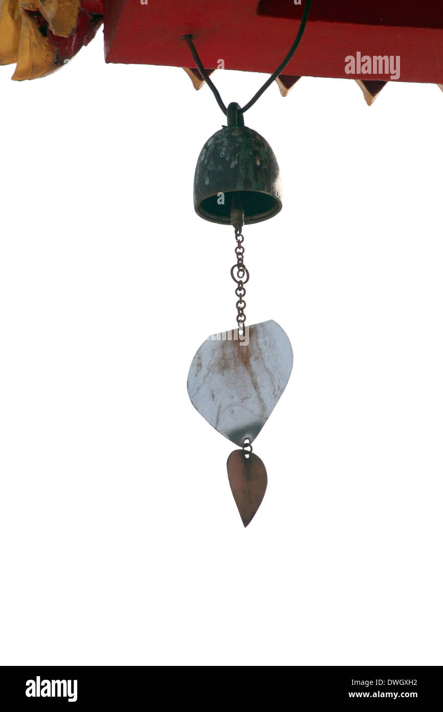 Brass bells, hanging on the window Stock Photo - Alamy