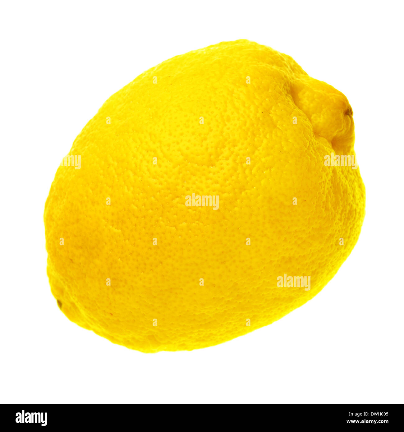 Ripe lemon isolated over a white background Stock Photo - Alamy