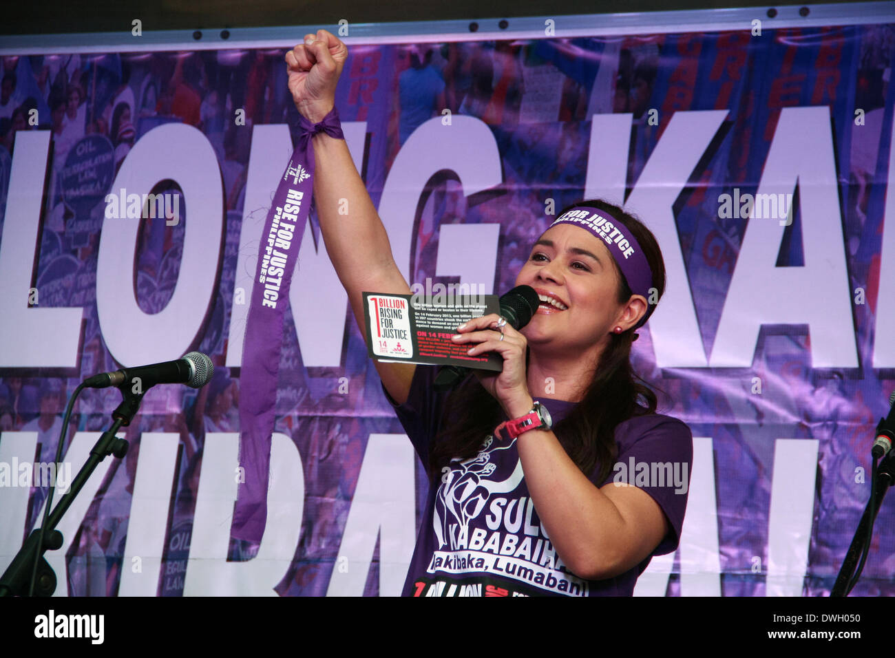 Manila, Philippines - 8th March 2014: Former Miss Saigon lead actress ...