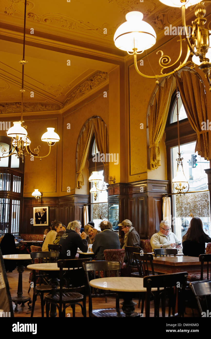 Interior of Cafe Sperl, Vienna, Austria Stock Photo - Alamy