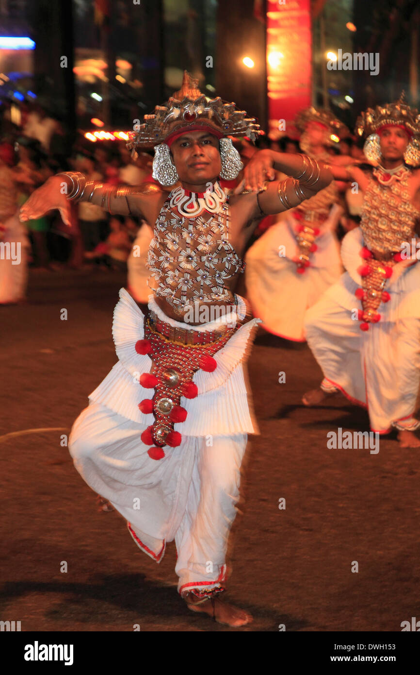 Sri Lanka; Colombo, Navam Perahera, festival, kandyan dancer Stock ...