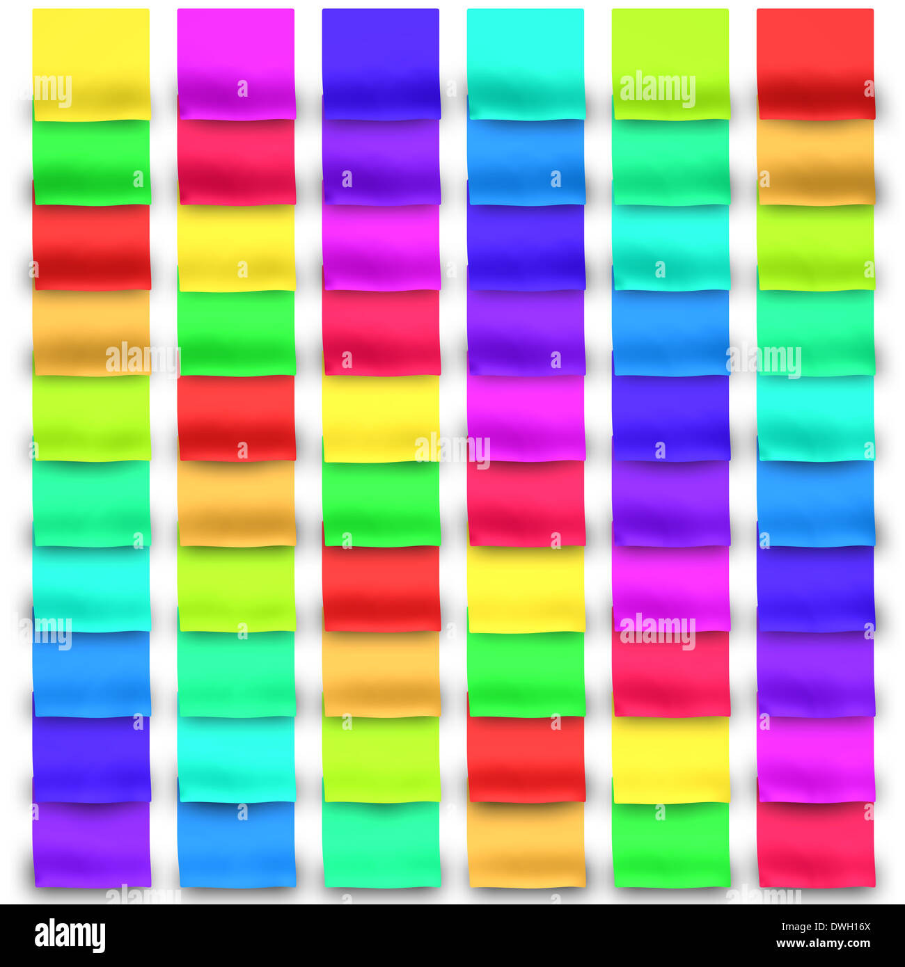 Multi-colored paper stickers on the isolated background Stock Photo - Alamy