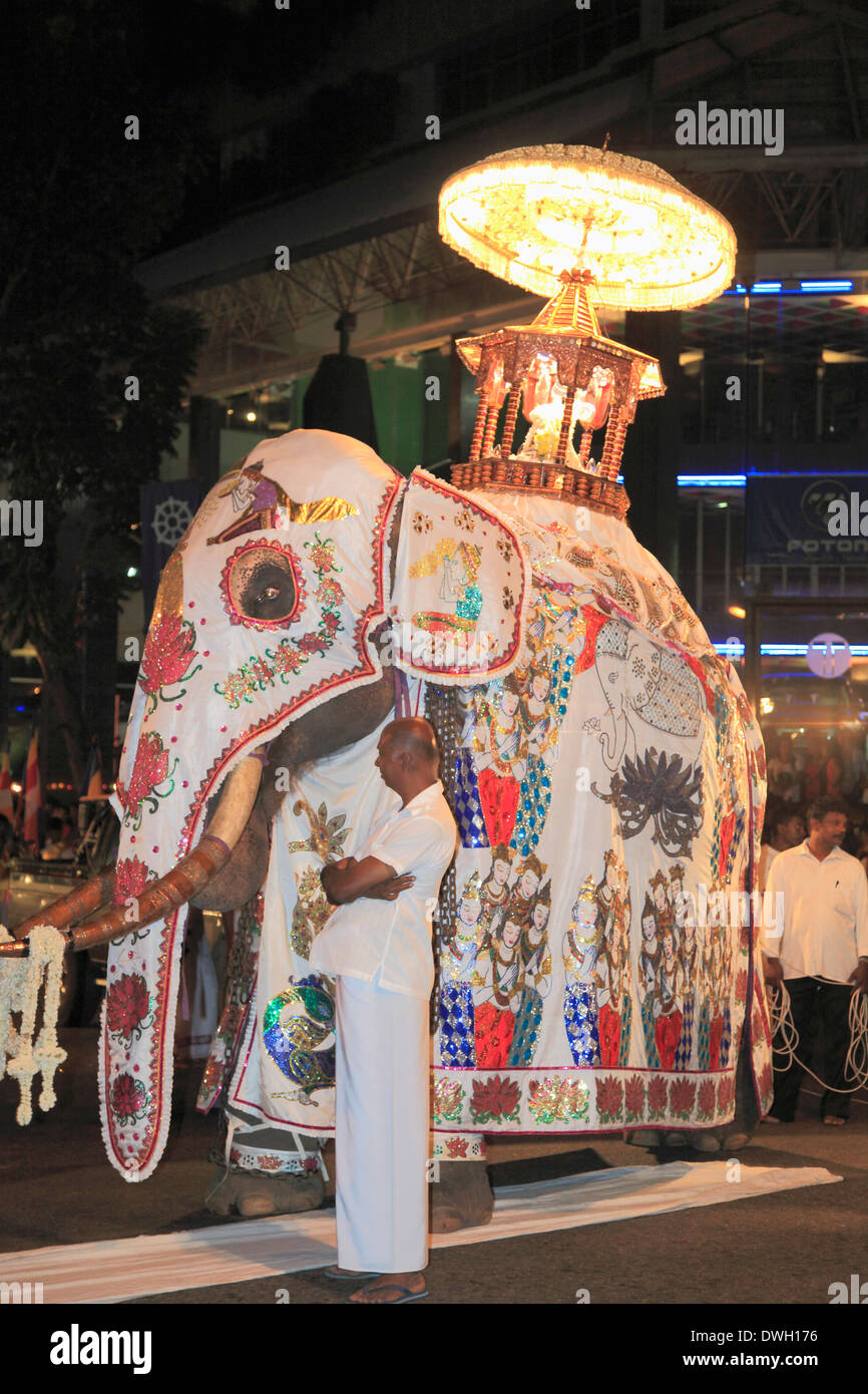 Sri Lanka; Colombo, Navam Perahera, festival, elephant, the Tusker ...