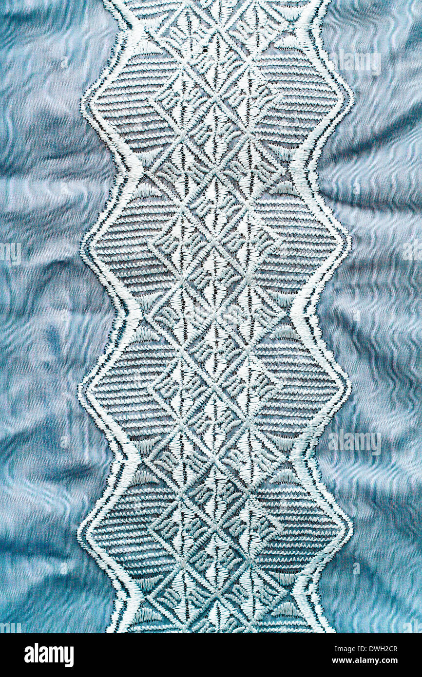 Embroidered pattern on the front of a burkah from Afghanistan Stock ...