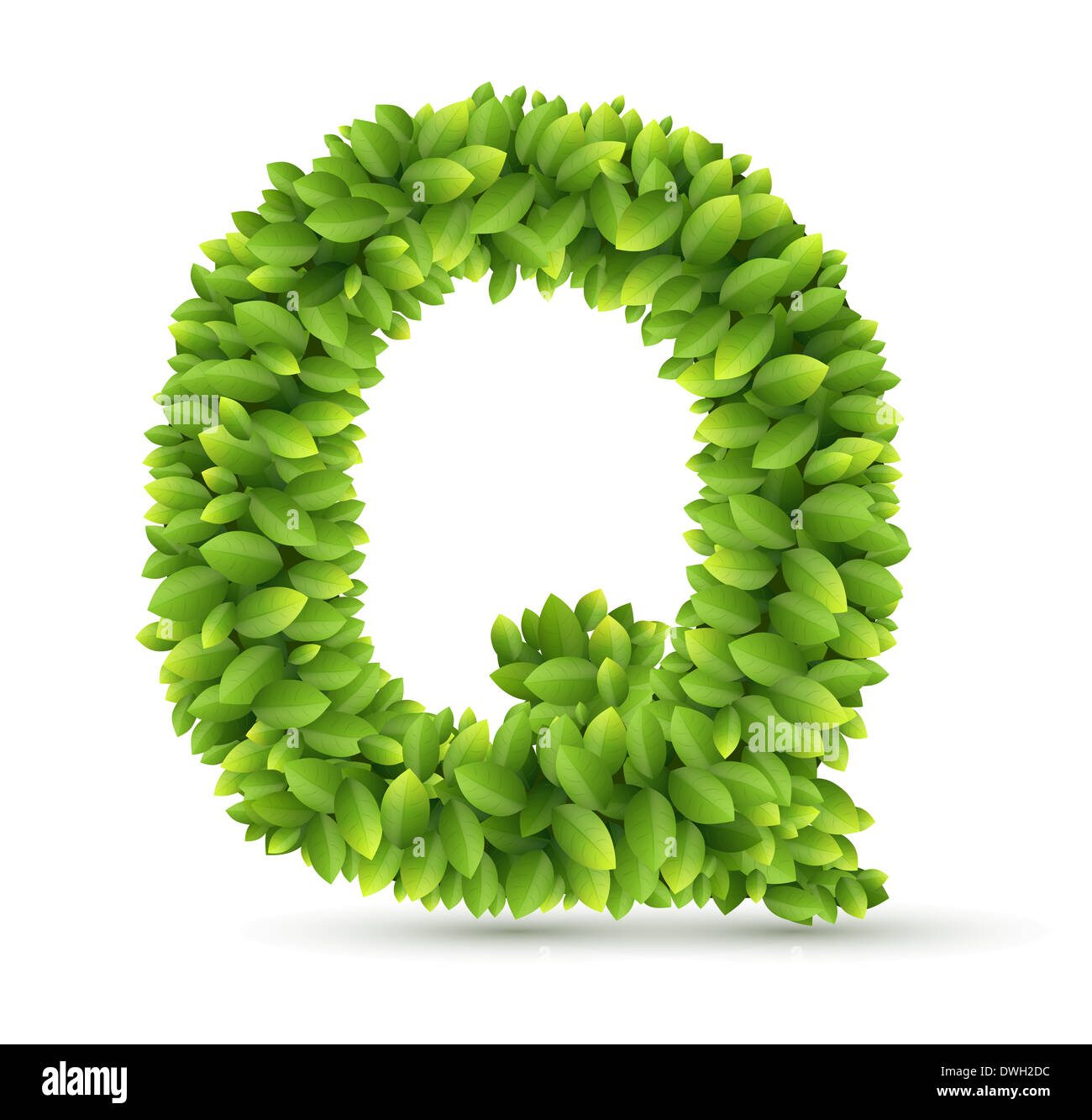 Floral font letter q Cut Out Stock Images & Pictures - Alamy