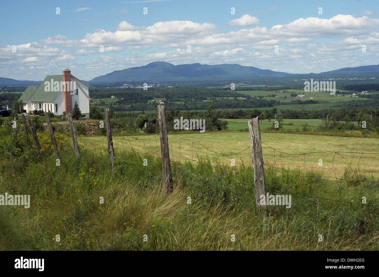 Rural Eastern Townships landscape, near Katevale, Quebec, Canada Stock ...