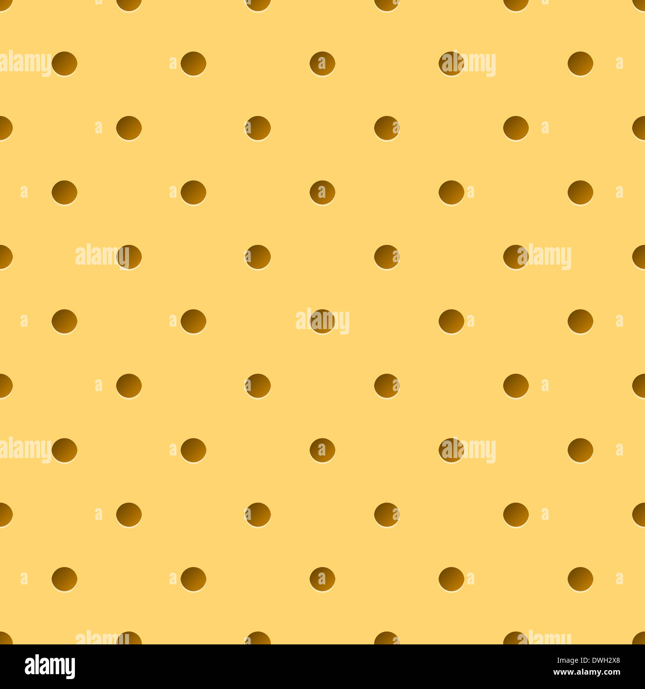 Yellow Illustration of Perforated leather. Background for design Stock ...