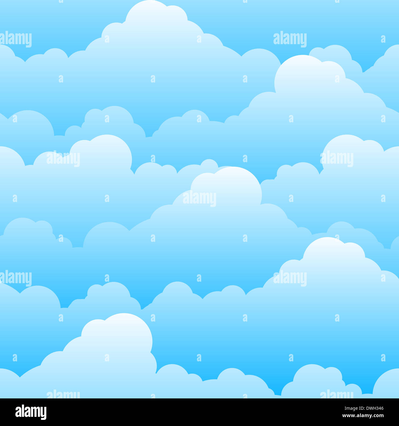 Seamless texture of beautiful clouds. Illustration for design Stock ...