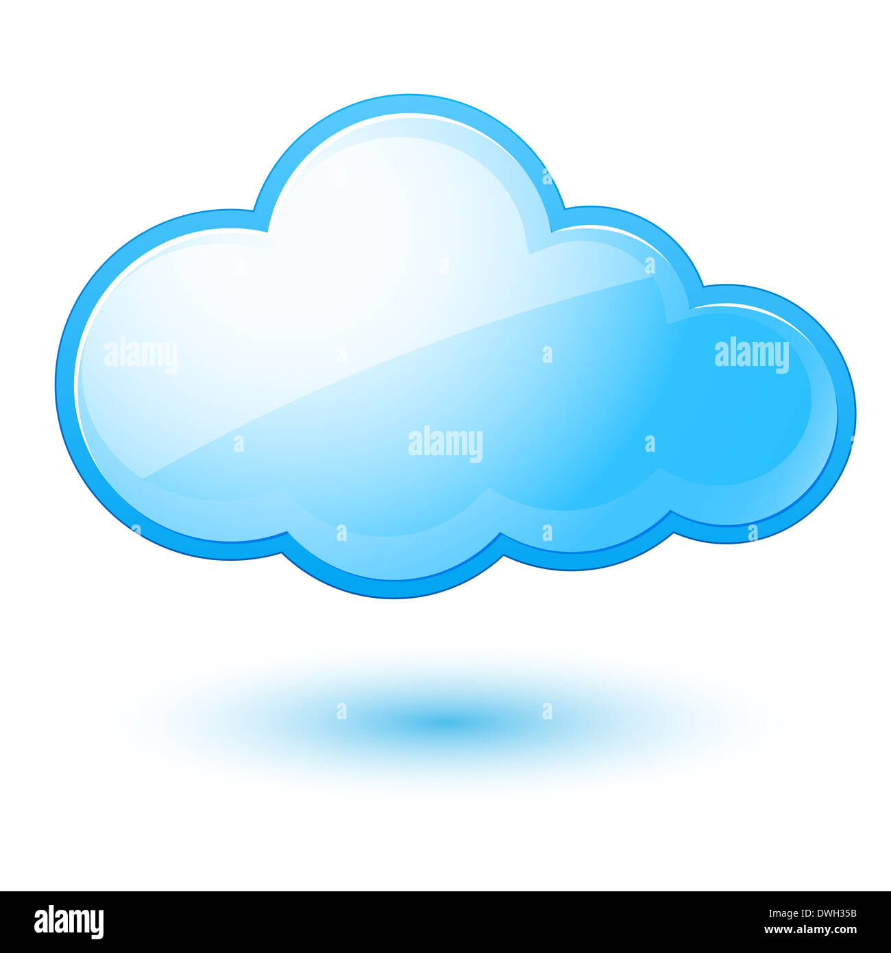 Abstract cloud. Illustration on white background for design Stock Photo ...