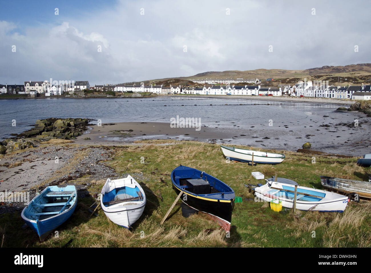 Port Ellen view Islay Western Isles Scotland Stock Photo - Alamy