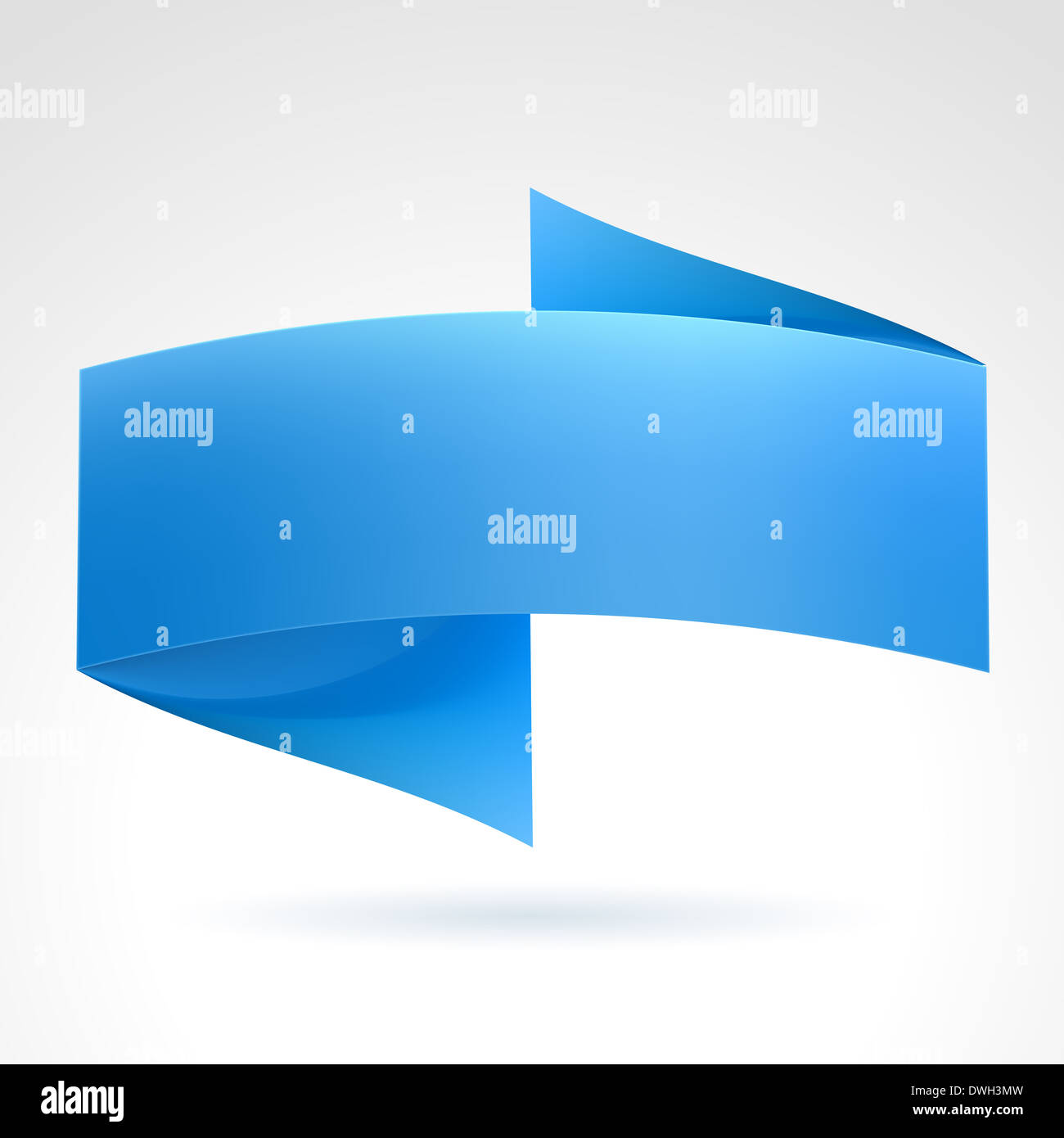 Blue Wave Banner. Illustration on white background for design Stock ...