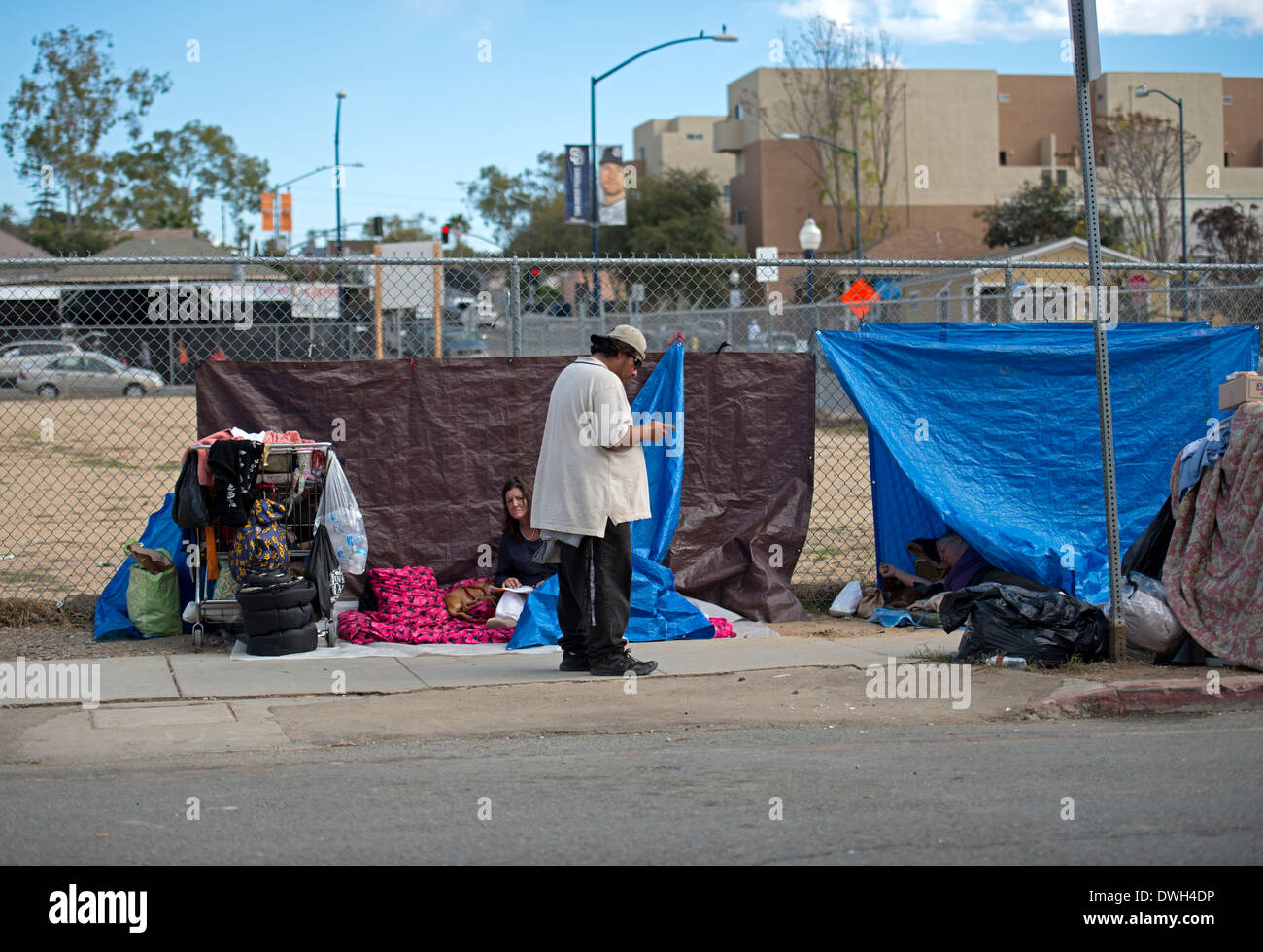 Homeless encampment hi-res stock photography and images - Alamy