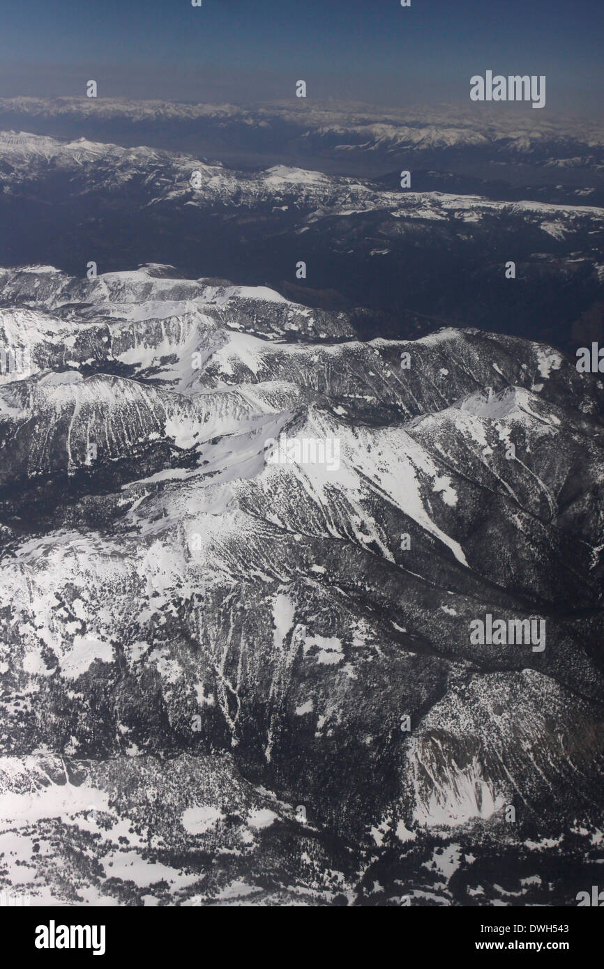 Snow covered Rocky Mountains over Colorado Stock Photo - Alamy