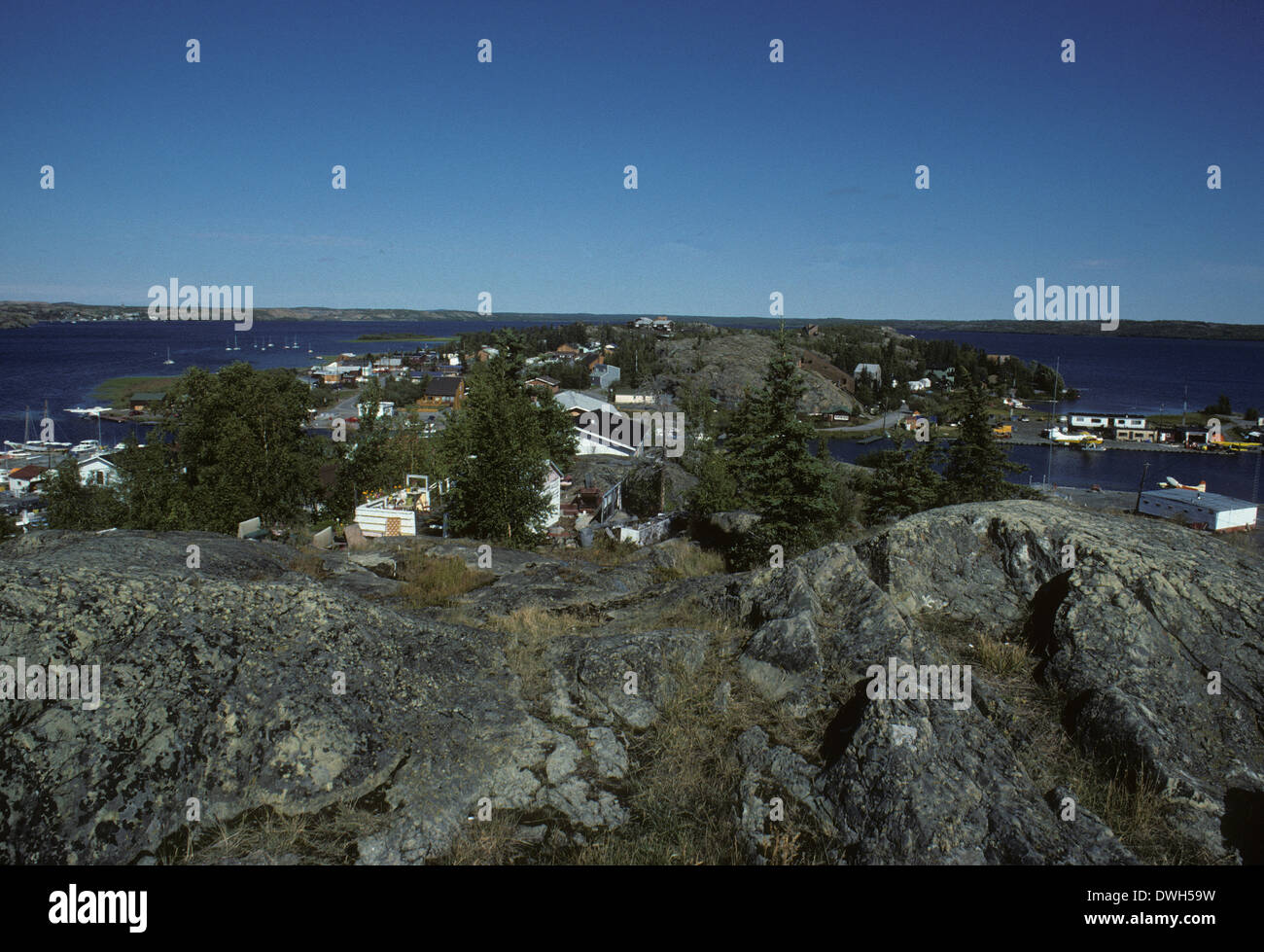 Yellowknife Bay, Great Slave Lake, Yellowknife, Northwest Territory ...