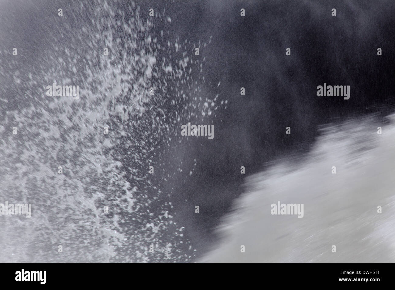 Gushing water and splashing waves in a whitewater river Stock Photo - Alamy
