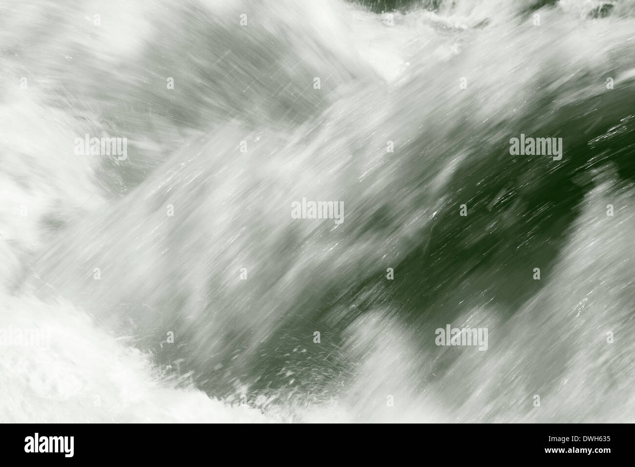 Gushing water and splashing waves in a whitewater river Stock Photo - Alamy