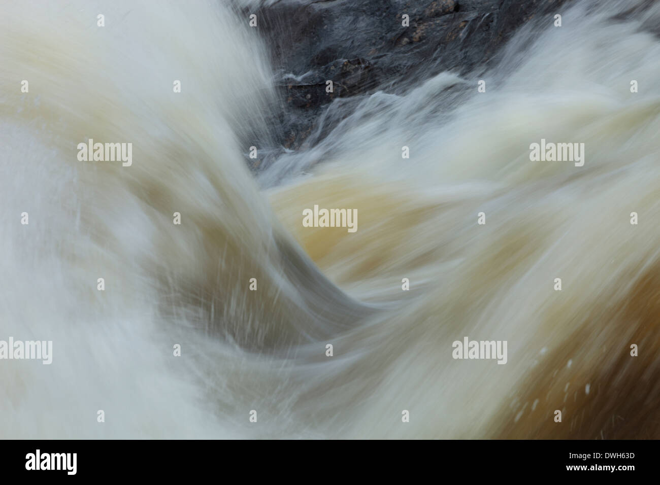 Gushing water and splashing waves in a whitewater river Stock Photo - Alamy